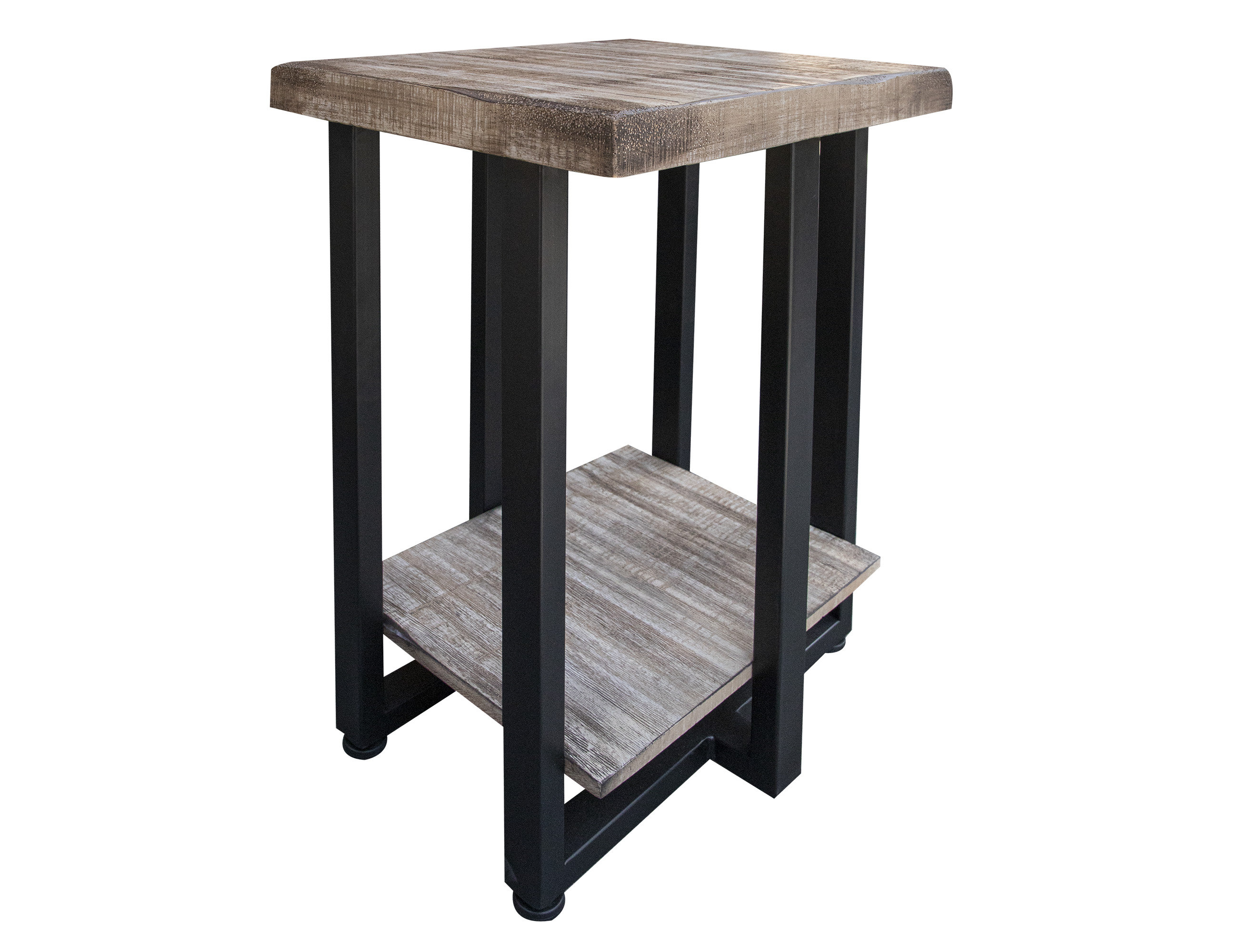Gracie Oaks Miskell Solid Wood Frame End Table with Storage | Wayfair