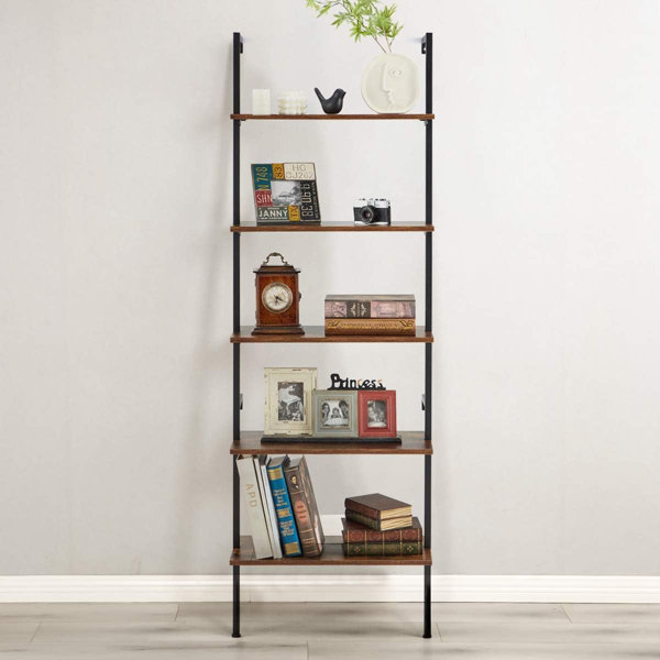 Borough Wharf Jacobi 180cm H x 60cm W Iron Floating Bookcase | Wayfair.ie