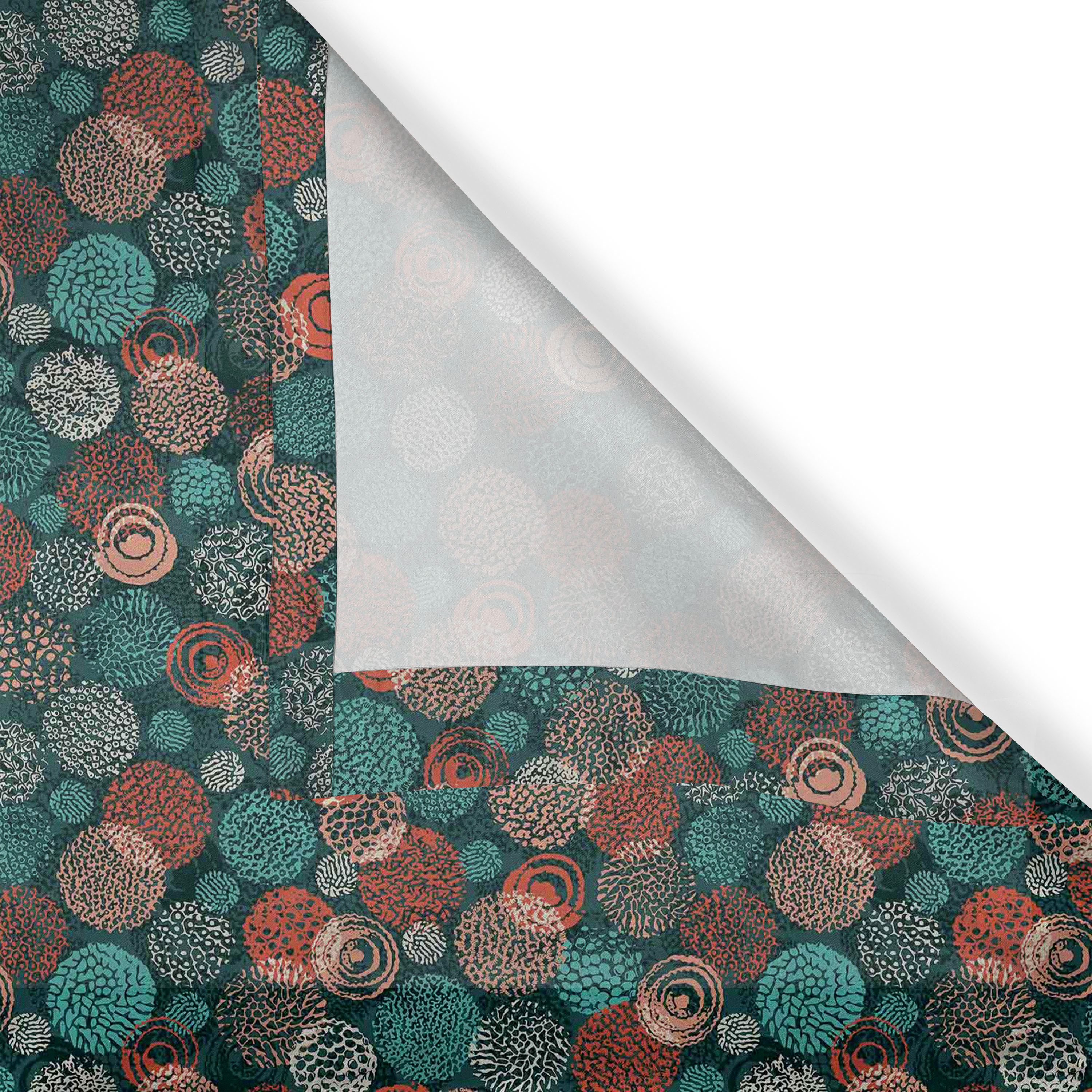 Ivy Bronx Abstract Grommet Curtain Dots Circles Shapes Modern 50" x 63 ...