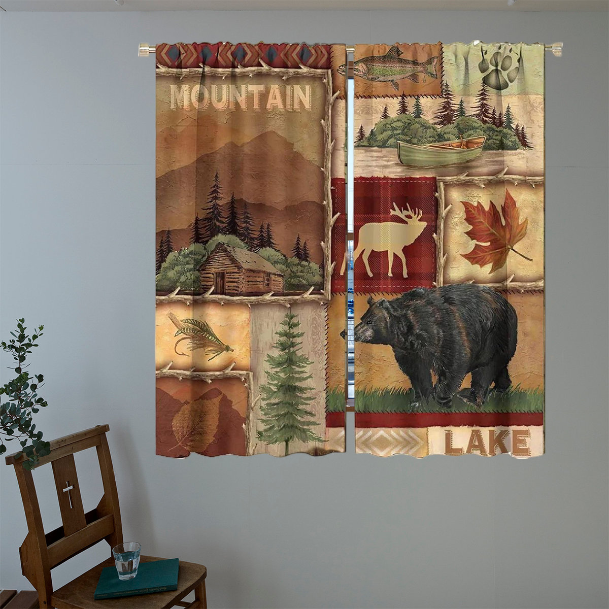 Loon Peak® Polyester Curtain | Wayfair