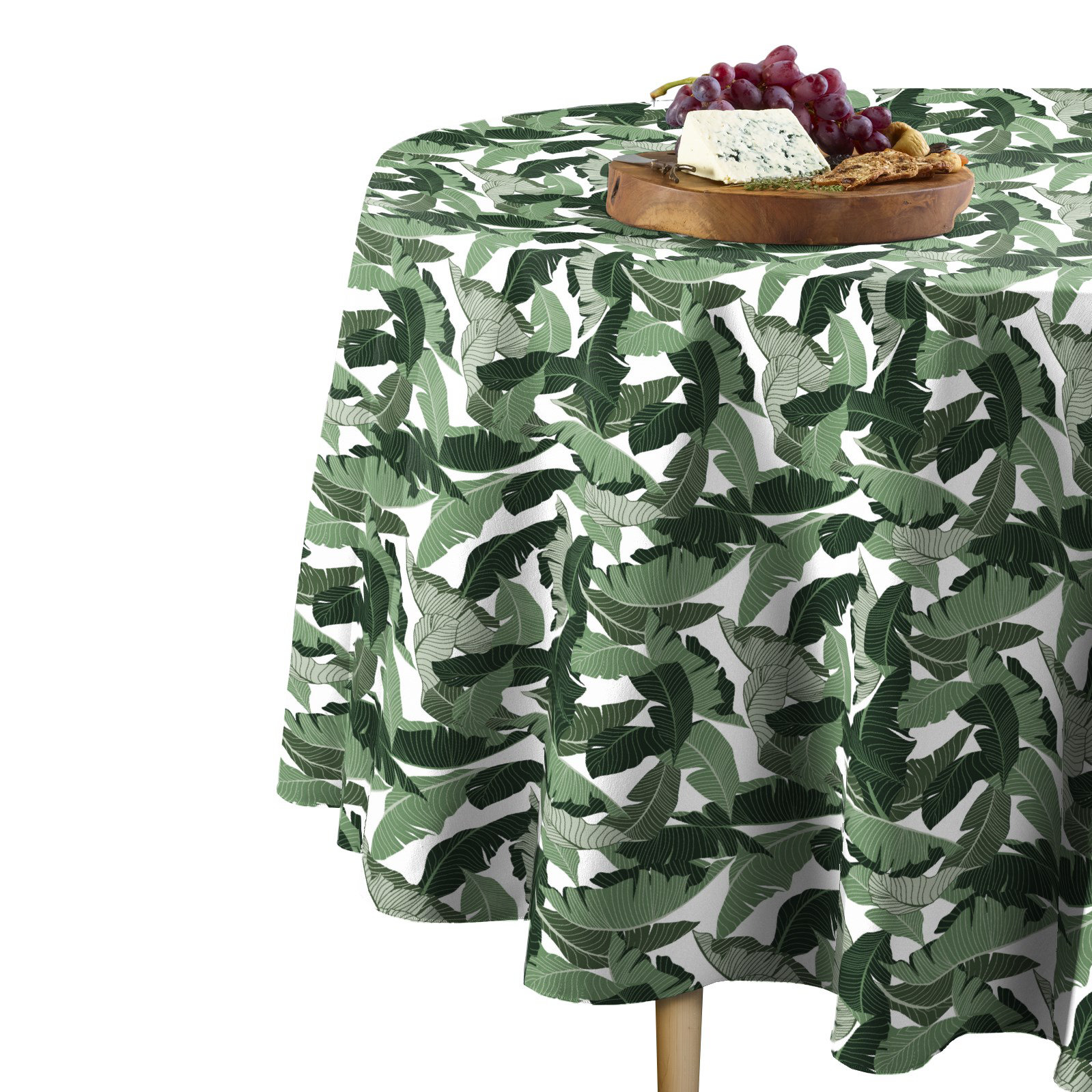 Bayou Breeze Pena Palms Round Tablecloth | Wayfair