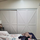 Renin Trident 81'' Paneled Sliding Closet Doors & Reviews | Wayfair