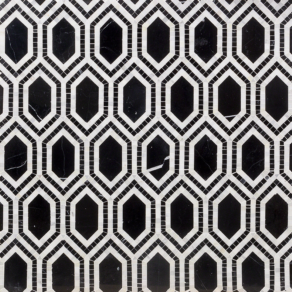 Bond Tile Infinite Marble Honeycomb Wall & Floor Tile & Reviews | Wayfair