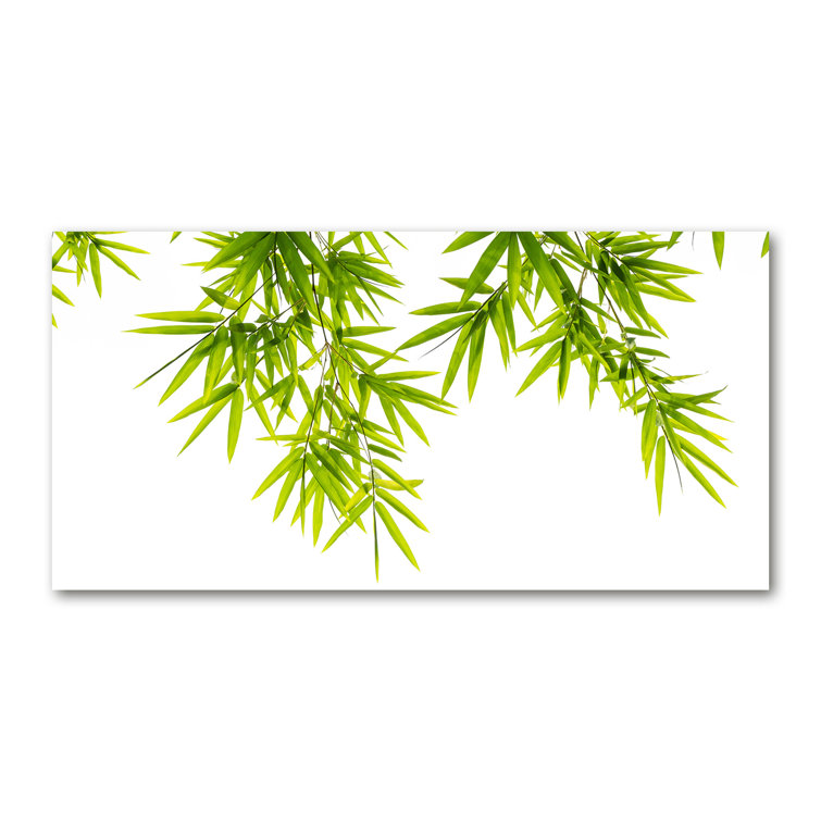 Bay Isle Home Bamboo Leaves - Wrapped Canvas Print | Wayfair.co.uk