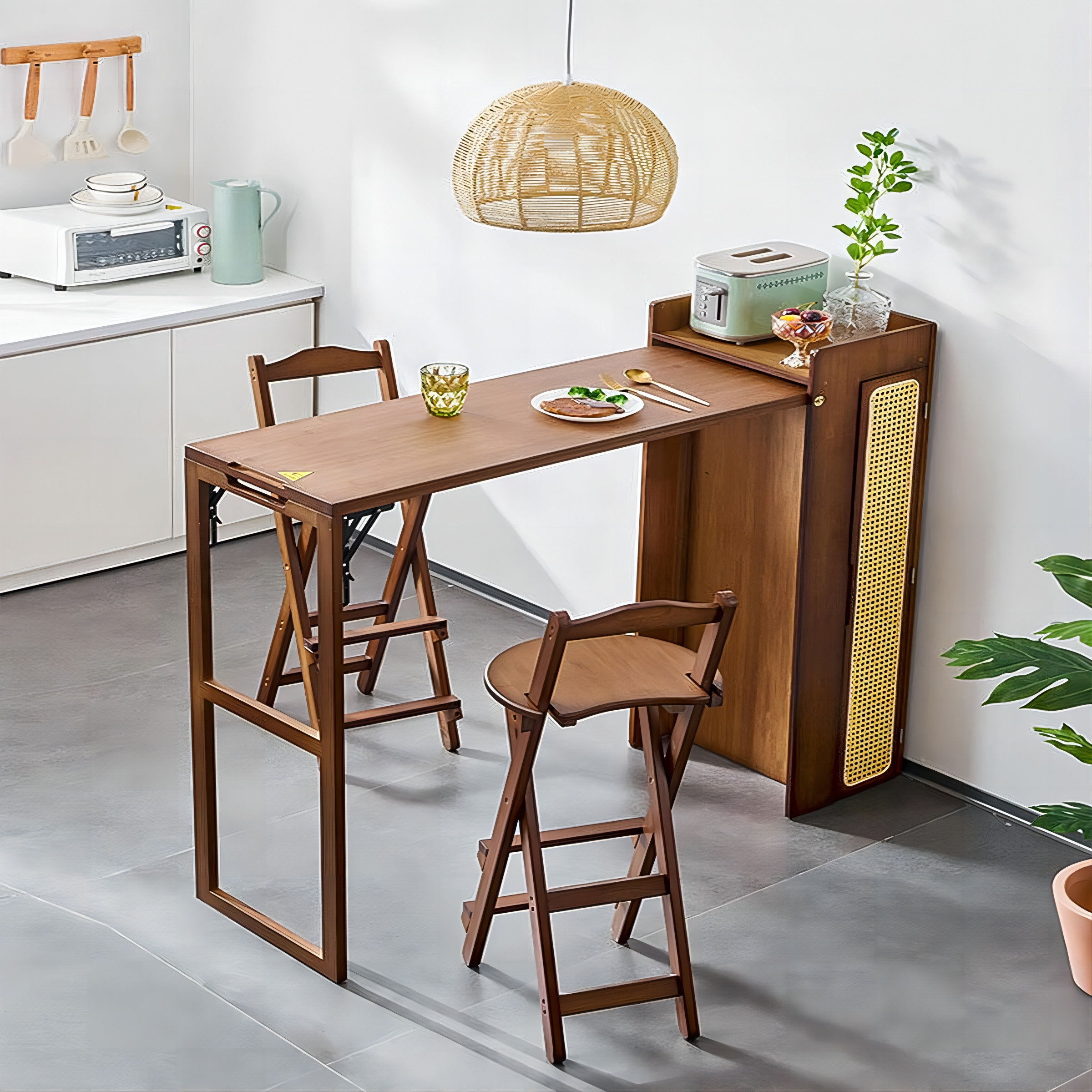 Red Barrel Studio Foldable Bar Table and Chairs Set - Wayfair Canada