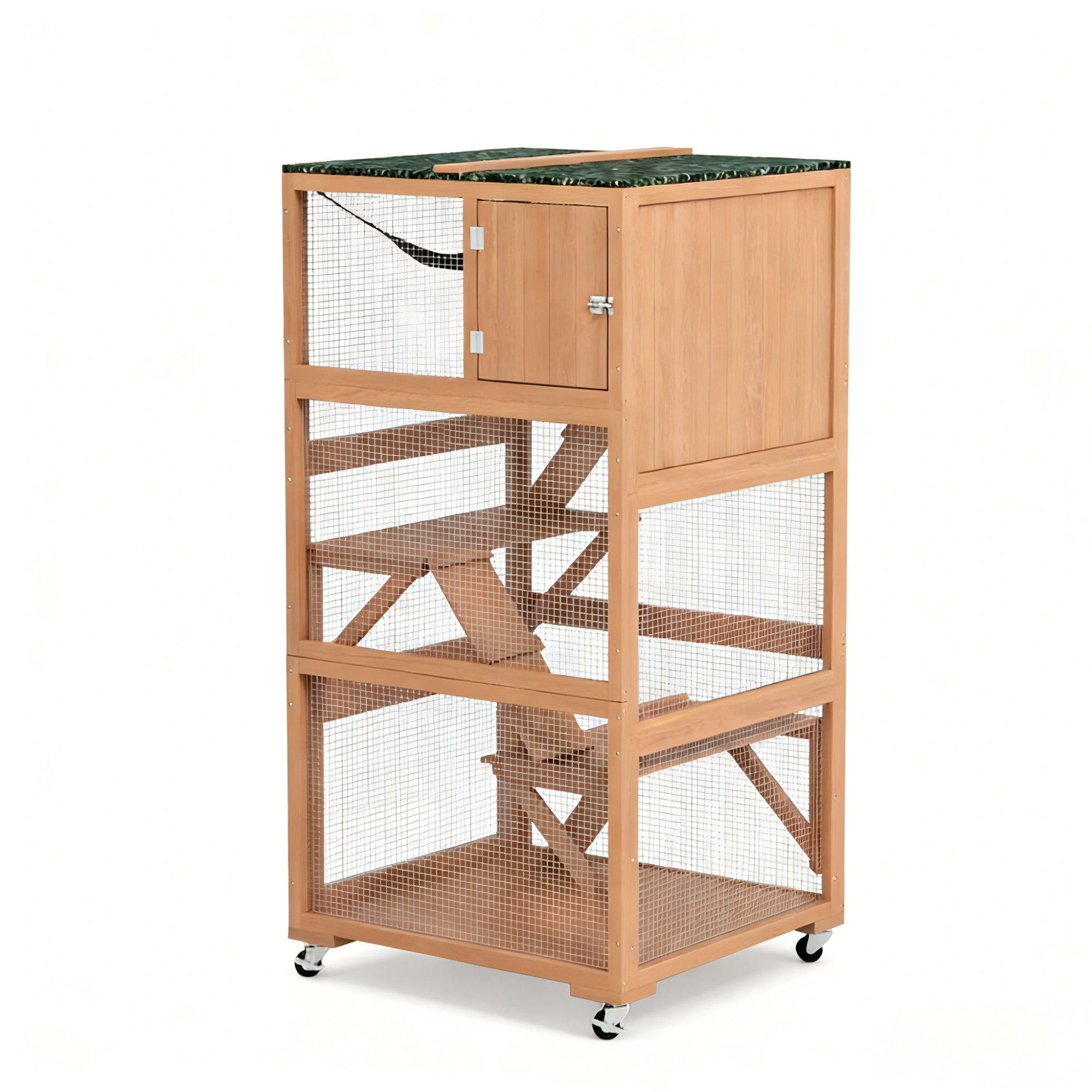 August Grove® The Wheeled Wanderer Outdoor Cat Enclosure | Wayfair