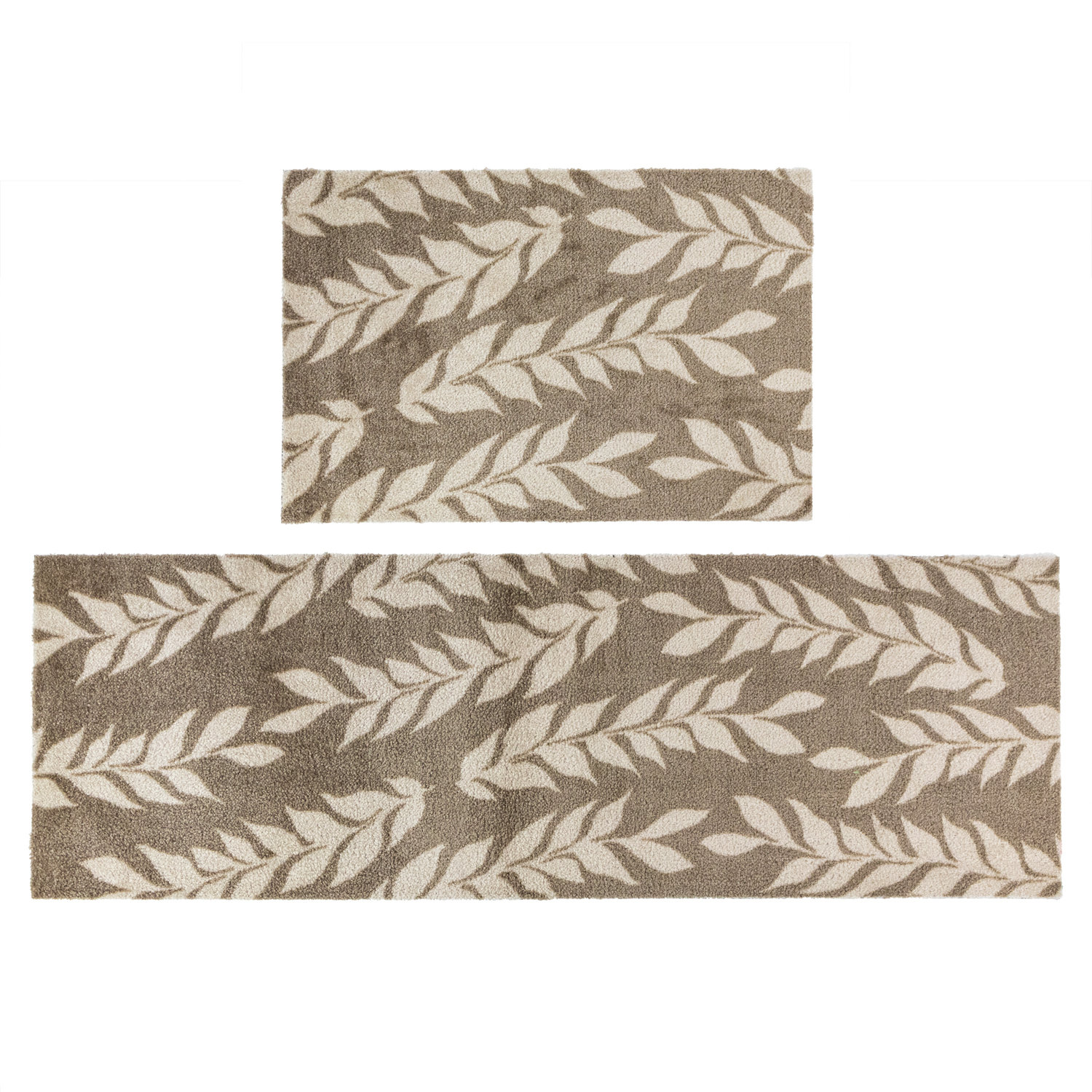 Lark Manor Mega Mat / Runner Leaves - Brown | Wayfair.co.uk