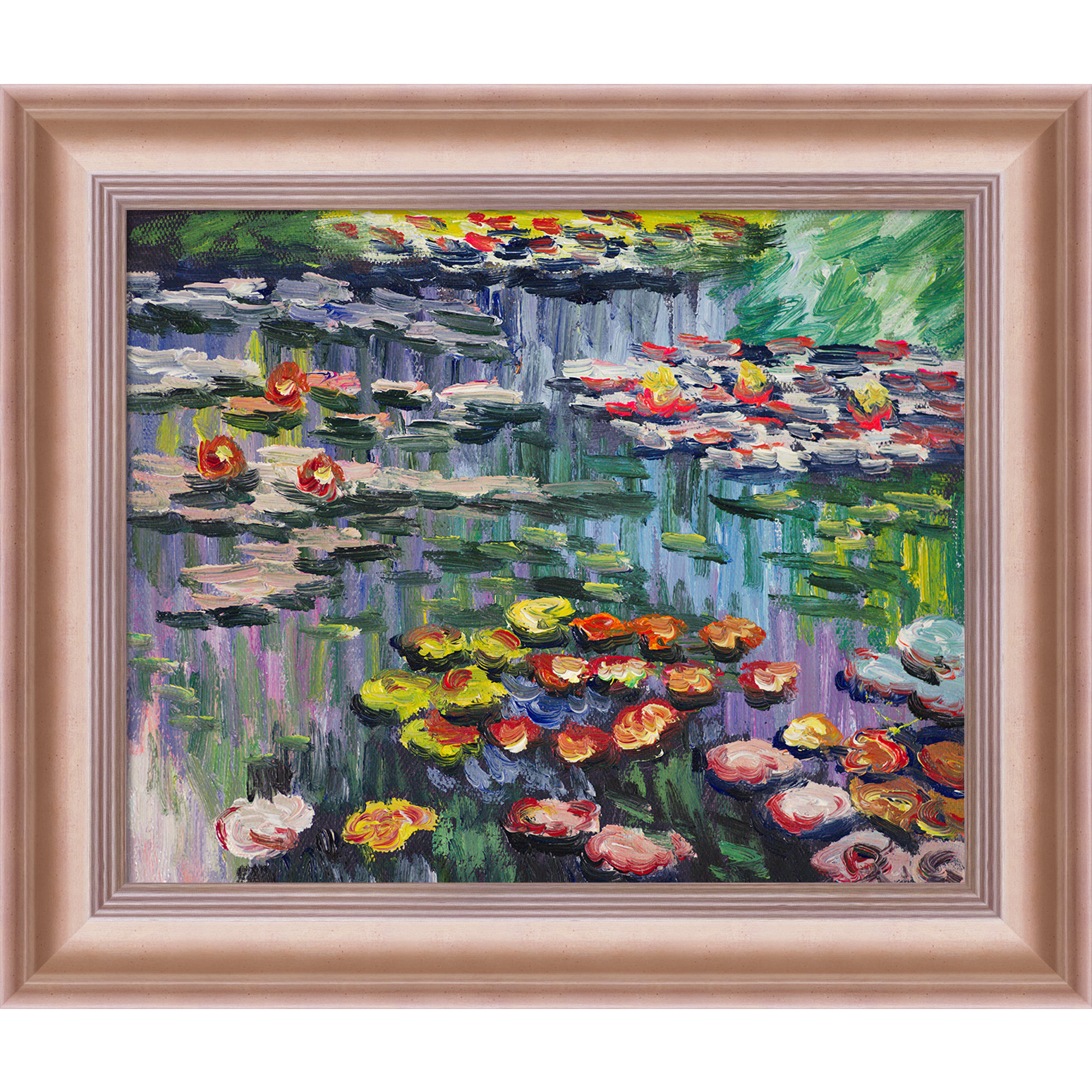 Vault W Artwork Water Lilies (Pink) by Claude Monet - Picture Frame ...