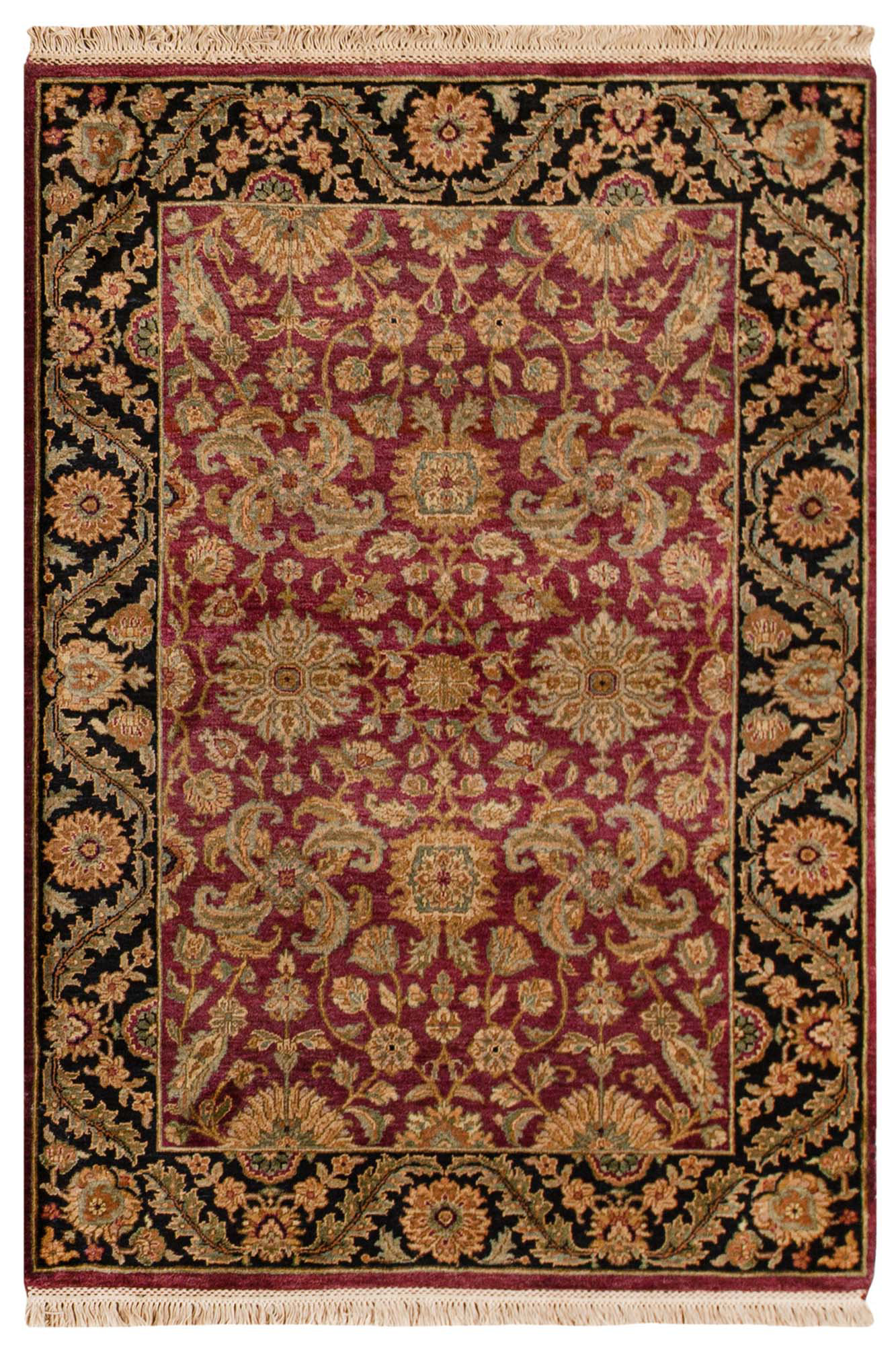 Bokara Rug Co., Inc. Hand-Knotted High-Quality Red, Black, and Brown ...