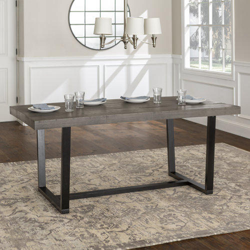 Union Rustic Amarapal Solid Wood Dining Table & Reviews | Wayfair