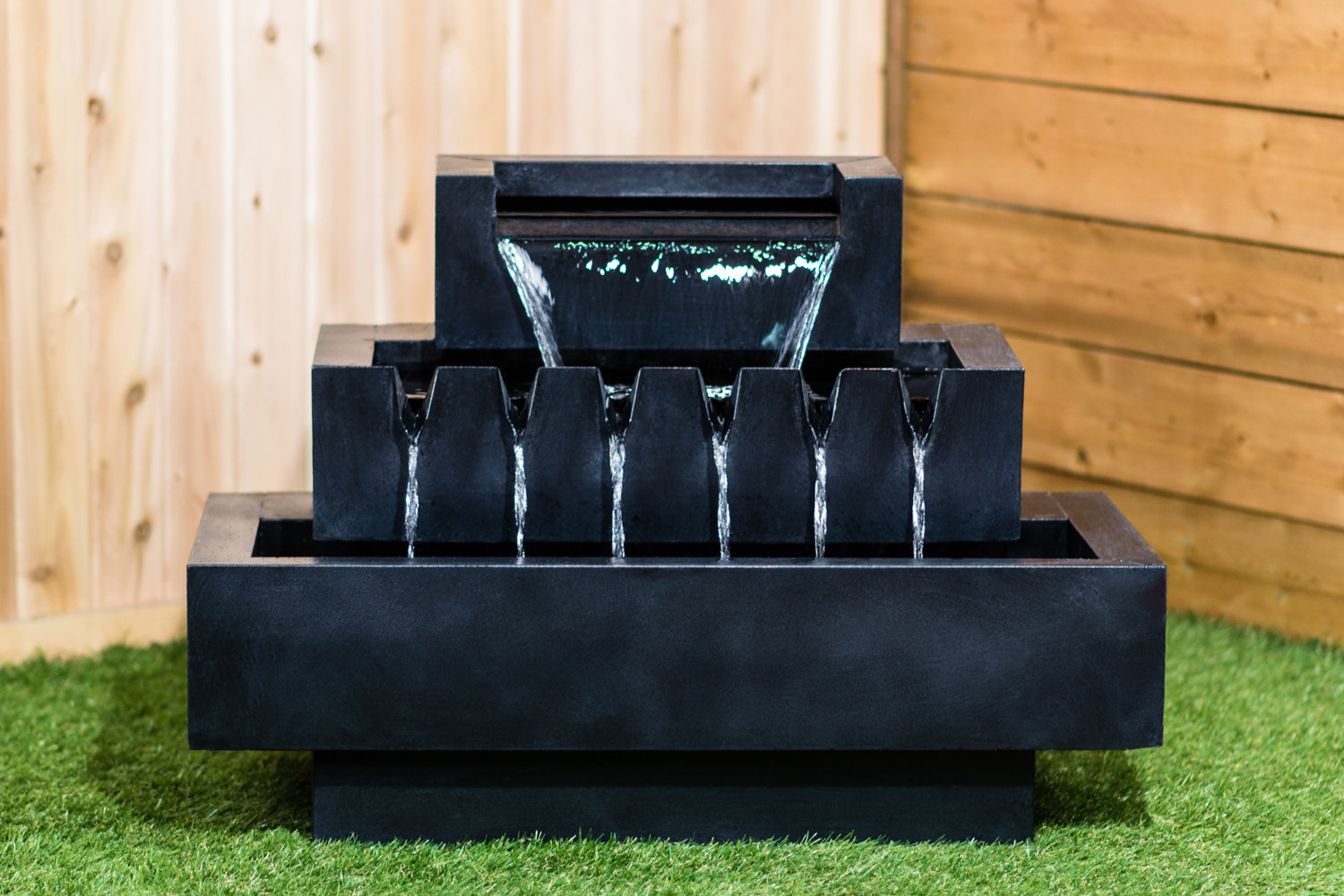 Hi-Line Gift Ltd. Fountain-Zinc Metal Multi Level Rectangles & Reviews ...