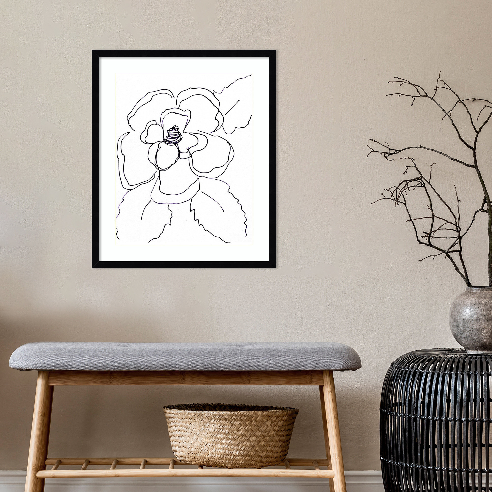 Red Barrel Studio® Marcy Chapman Hand Sketch Magnolia I by Marcy ...