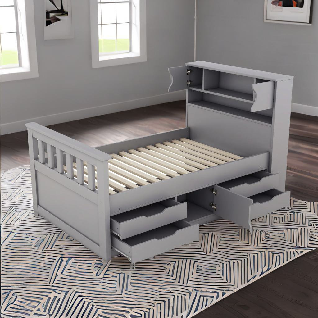 Lark Manor™ Hedvige Twin Size Captain Bed Frame | Wayfair