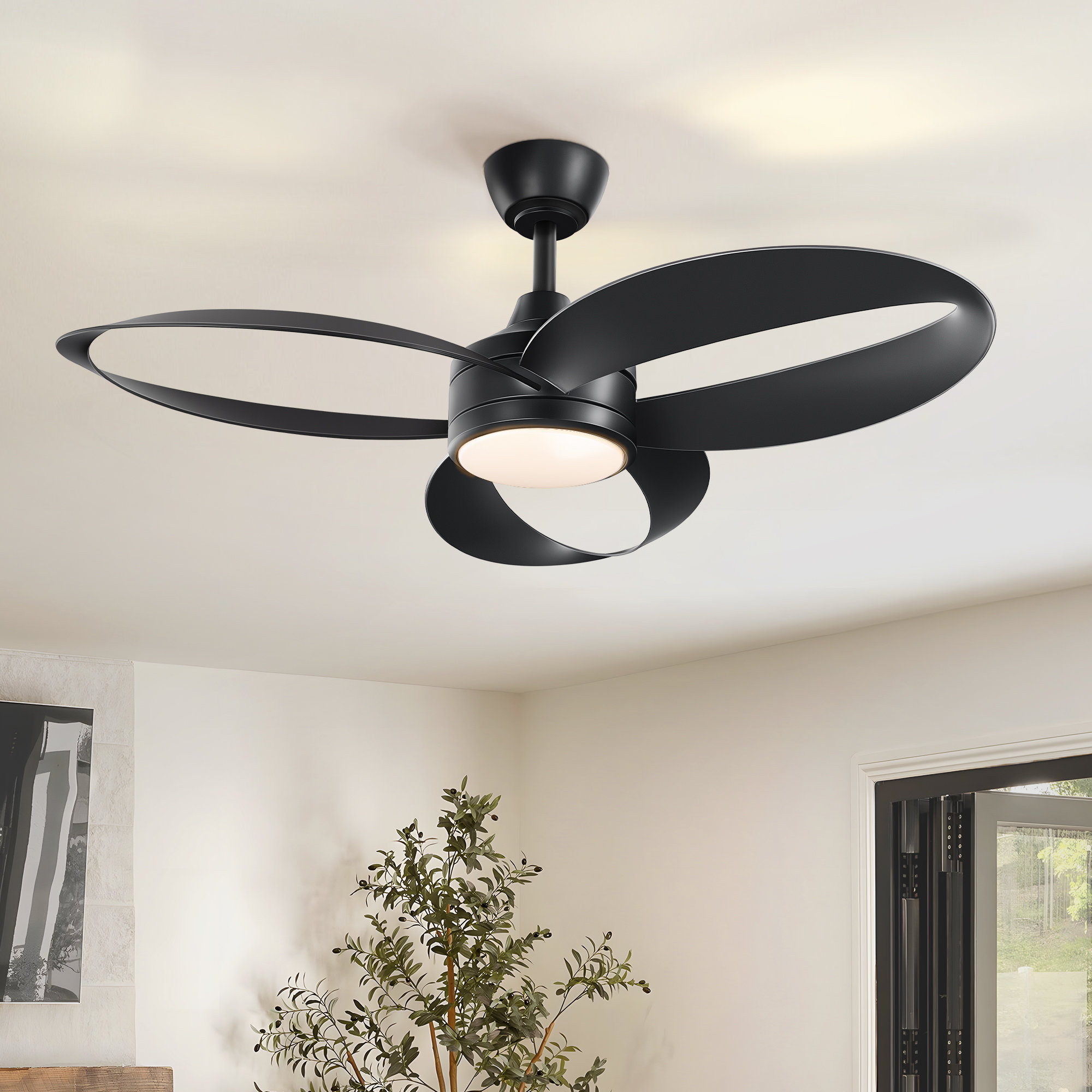 Wrought Studio 42'' LED Ceiling Fan with Light and Remote Control ...