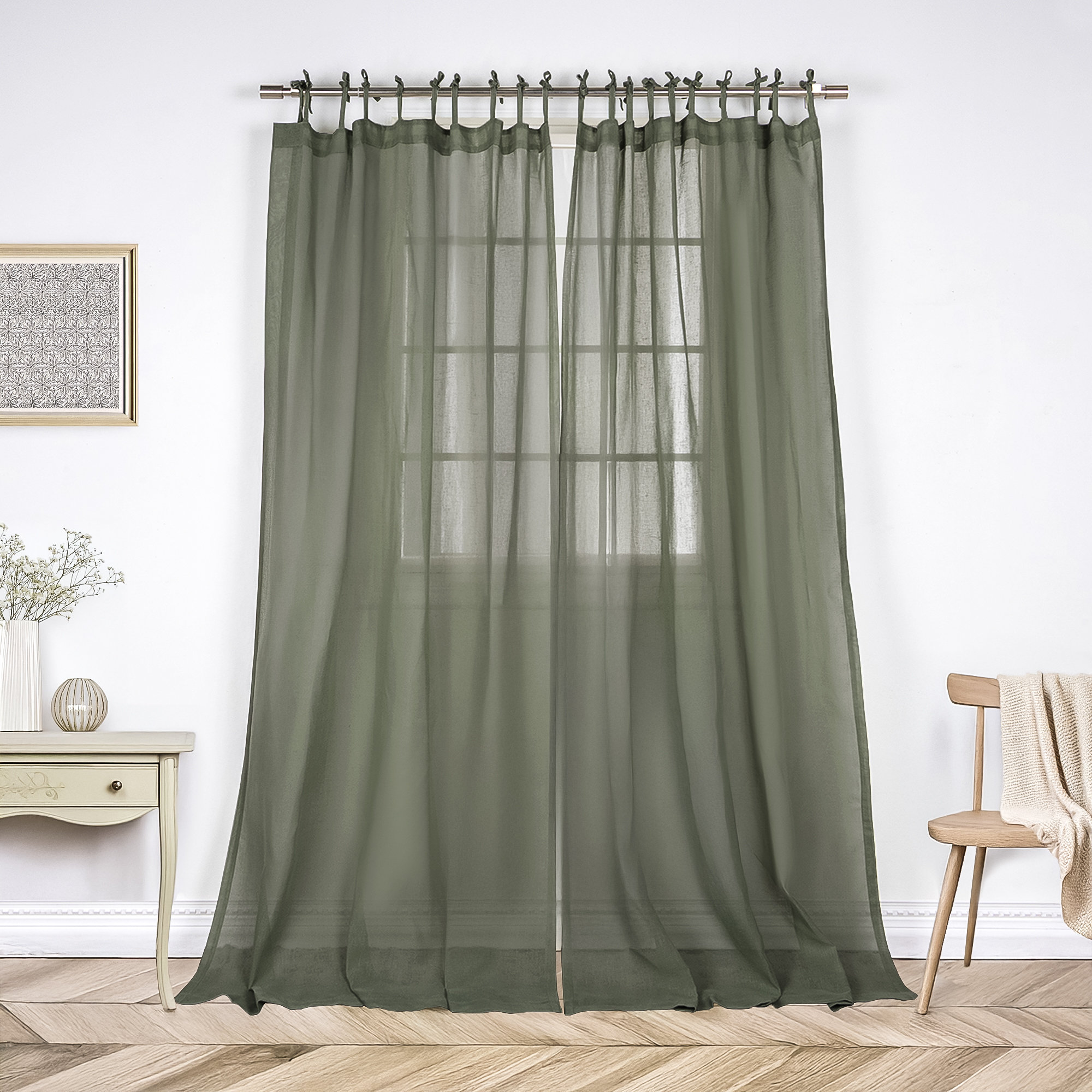 Grovelane Jaylene Sheer Tie Top Curtain & Reviews - Wayfair Canada