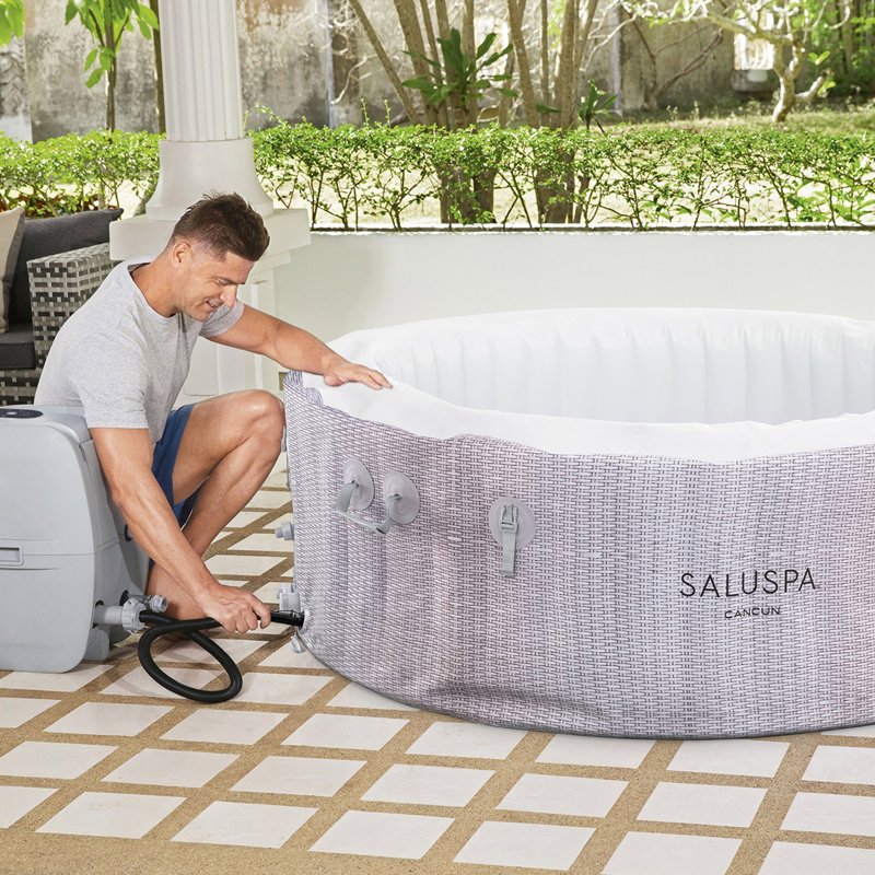Bestway SaluSpa AirJet Inflatable Hot Tub with EnergySense Cover ...