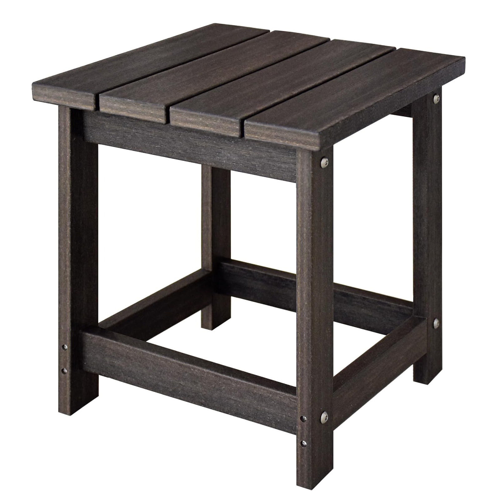 Ebern Designs Square Outdoor Side Table, Pool Composite Patio Table ...