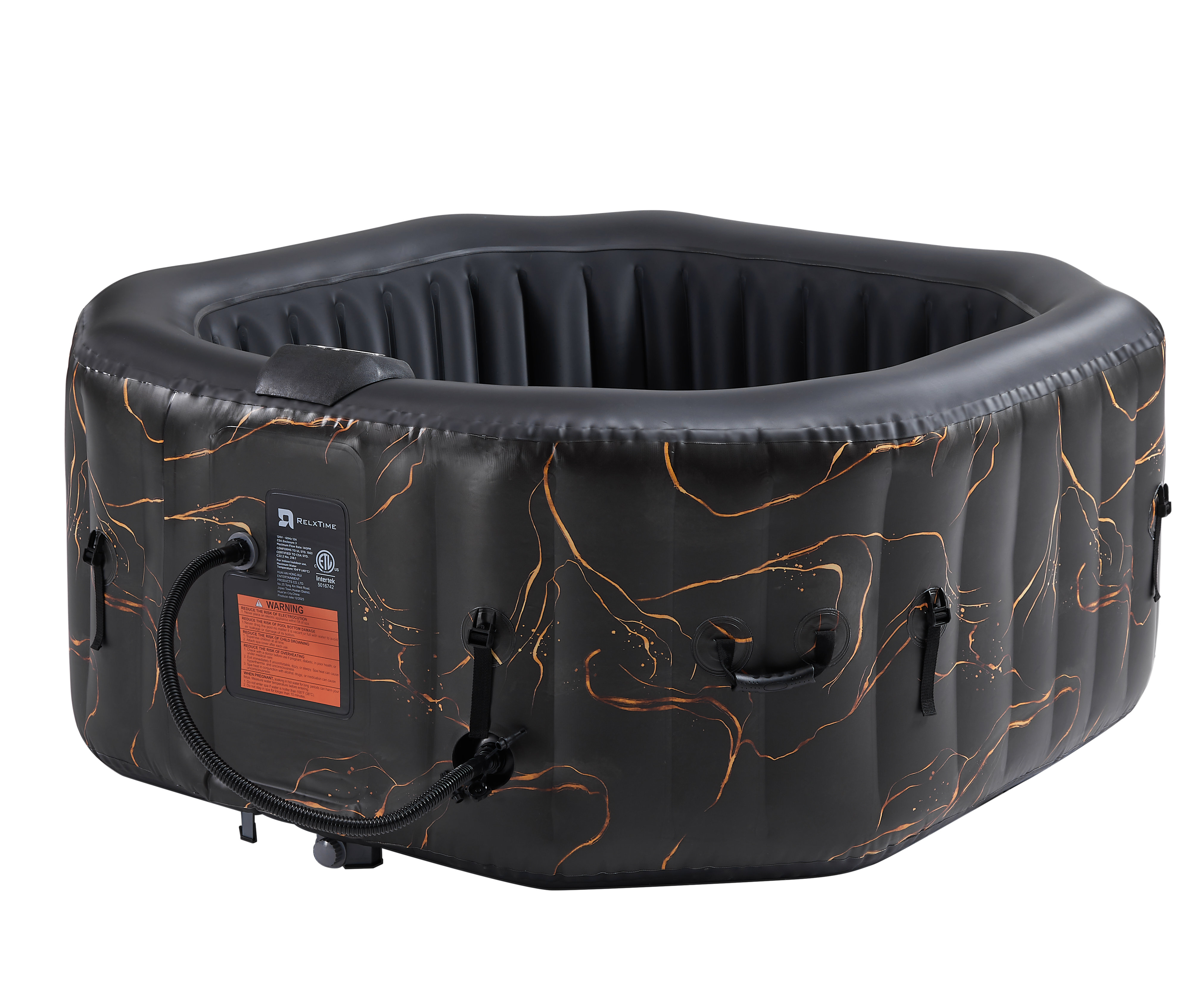 RELXTIME 4-6 Person Inflatable Hot Tub, Portable Blow Up Hottub ...