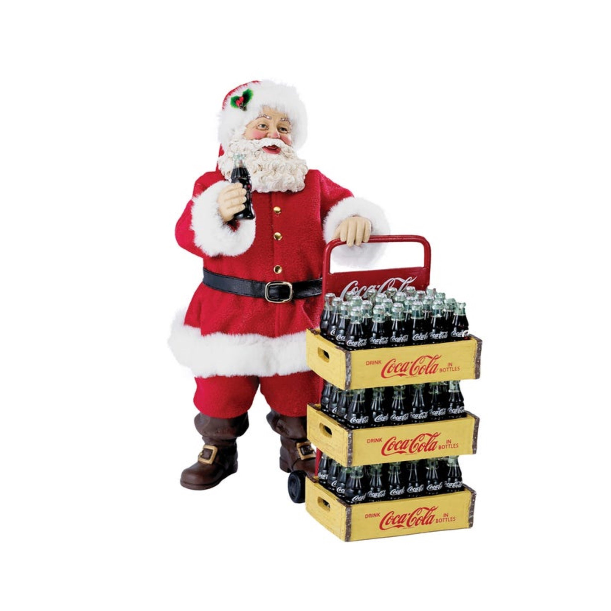 Kurt Adler 2 Piece Coca Cola Santa with Delivery Cart Set | Wayfair