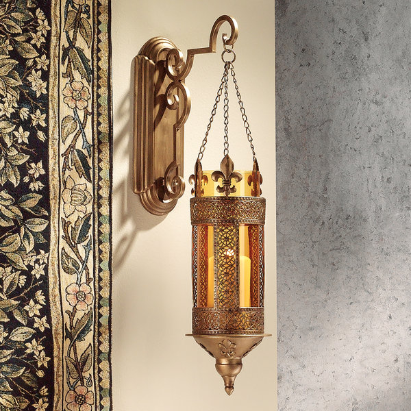 Design Toscano Kinnaird Castle Hanging Sconce 19'' H Metal Wall Wall ...