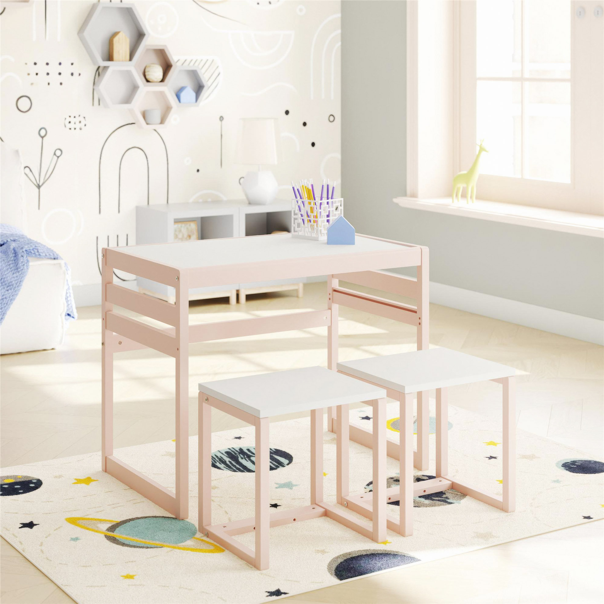 Ebern Designs 3-Piece Kids Activity Table Set | Wayfair