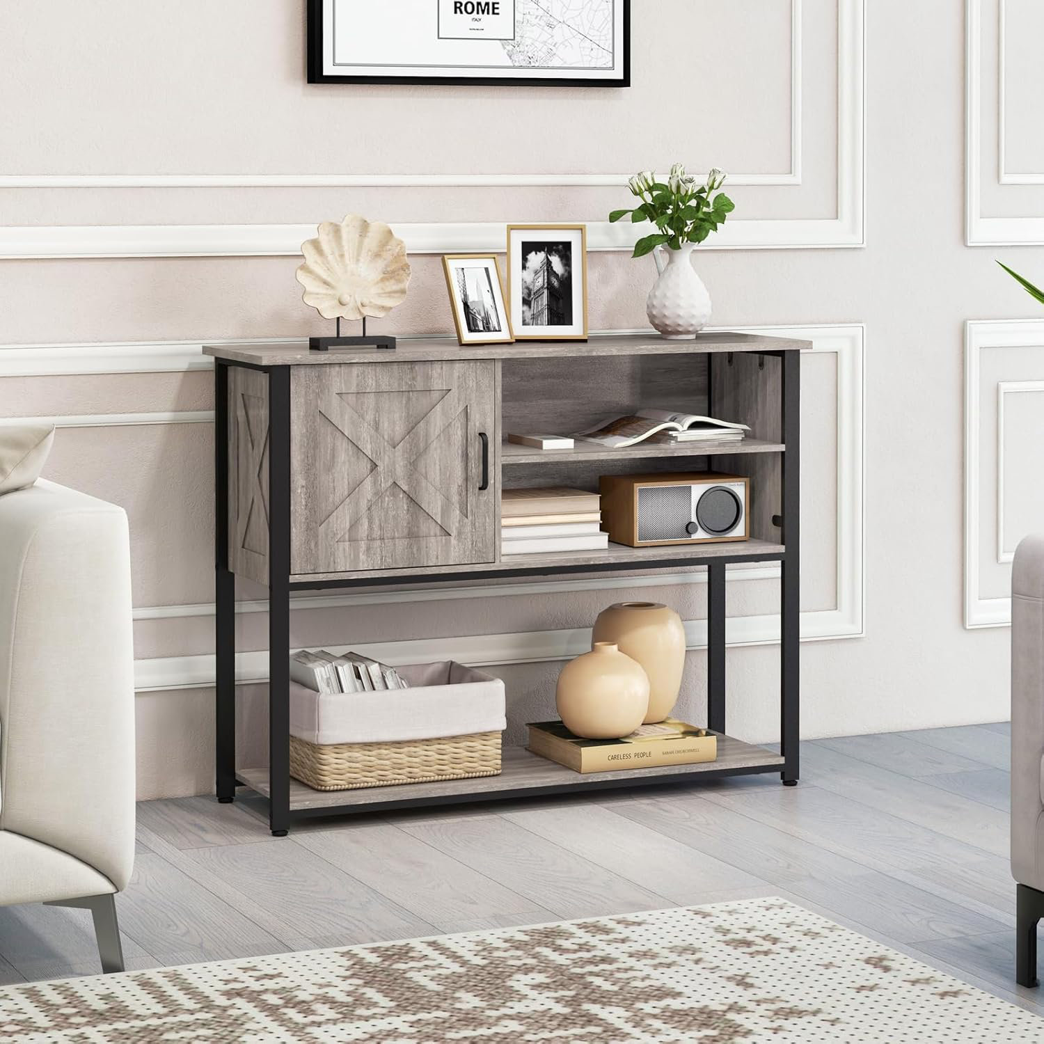 17 Stories 41" Console Table with Storage Shelf - Wayfair Canada
