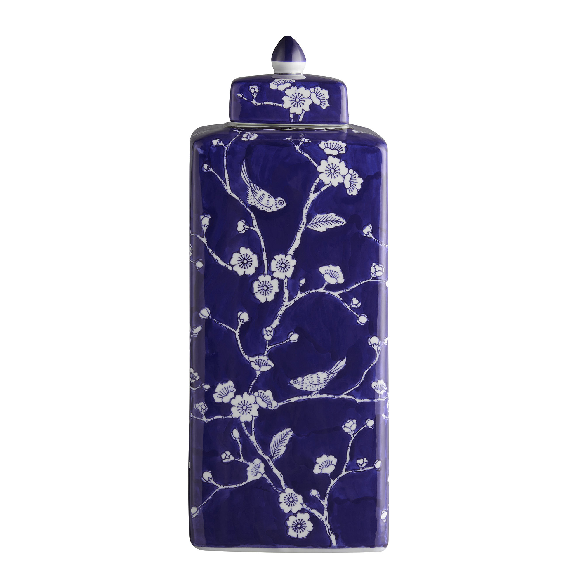 Charlton Home® Daouia 17.72" Handmade Blue White Chinoiserie Ceramic ...