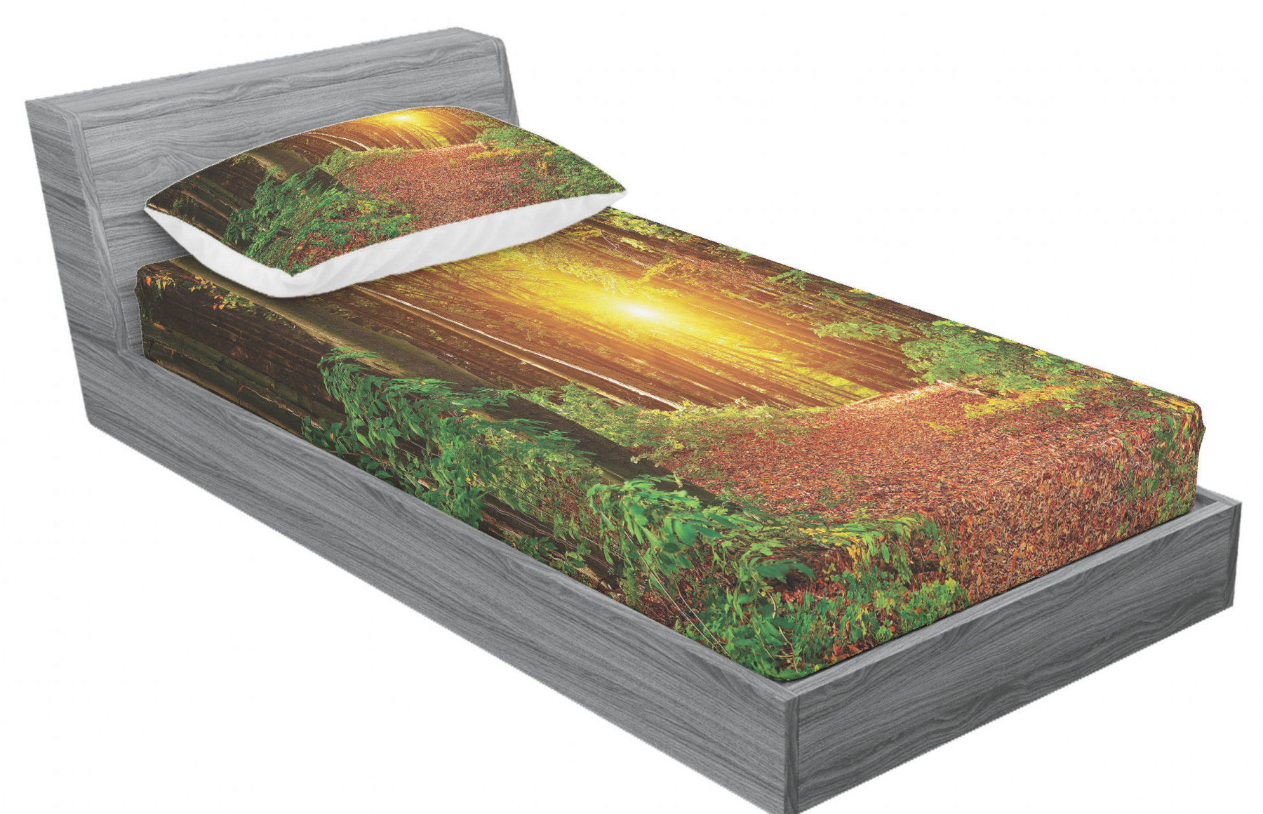 Ambesonne Forest Sheet Set | Wayfair