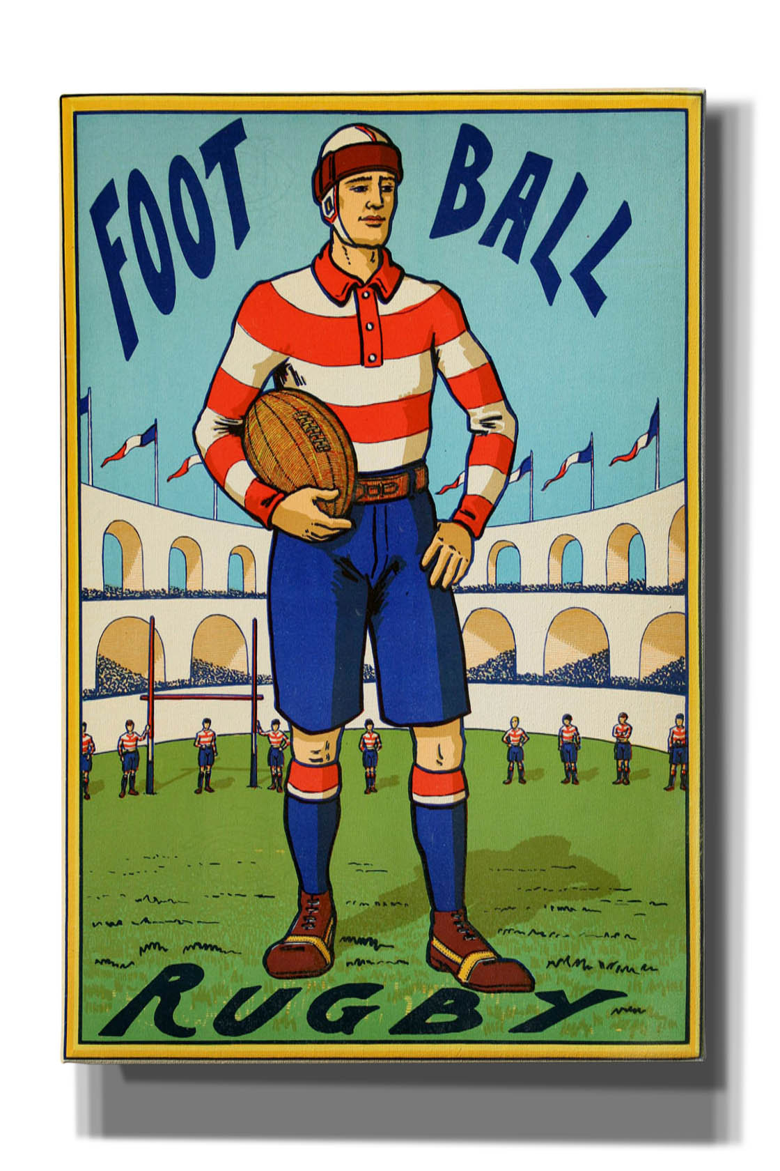 Winston Porter 'Rugby Ball' by Vintage Posters, Canvas Wall Art, 18"x26 ...