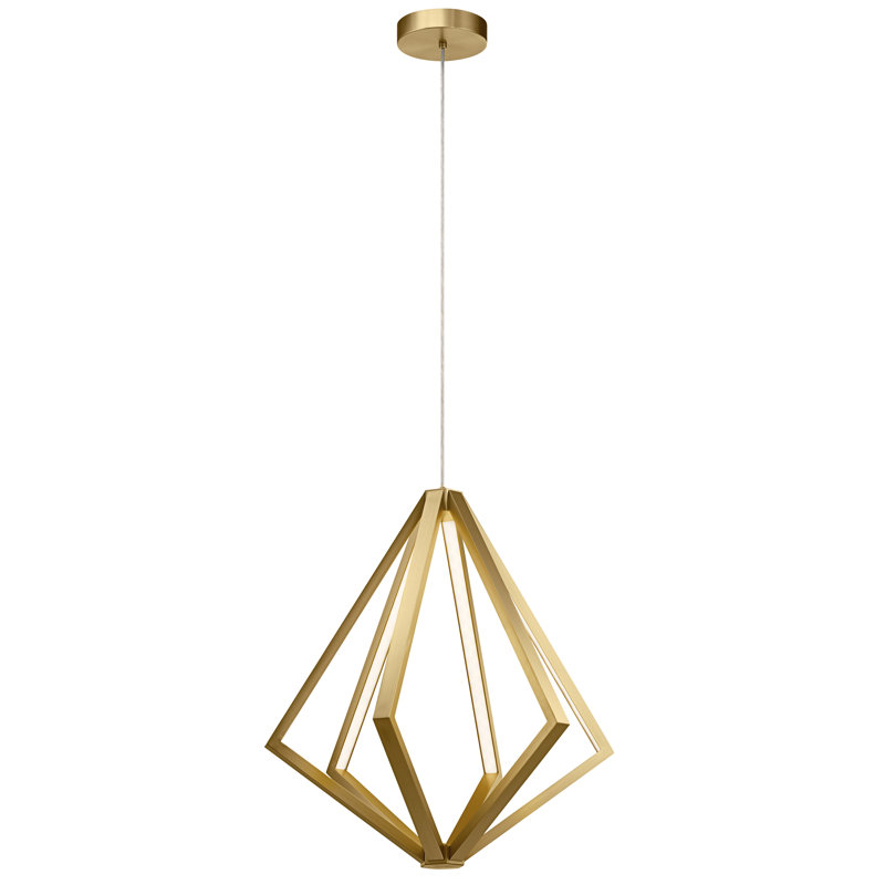 Mercer41 Django 6 - Light Dimmable LED Geometric Chandelier | Wayfair