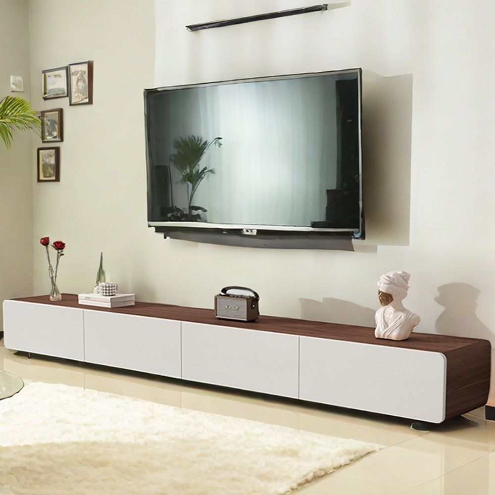 Aurora Craft Solid Wood TV Stand With Multiple Storage Spaces Solid ...