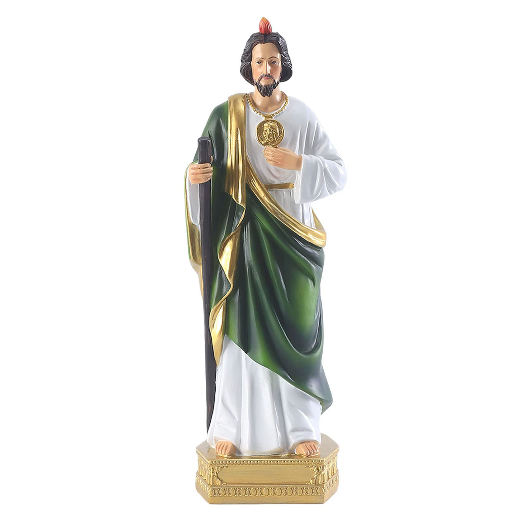 Astoria Grand 8.5 Inch Saint Jude Statue, Religious Resin St Jude Holy ...