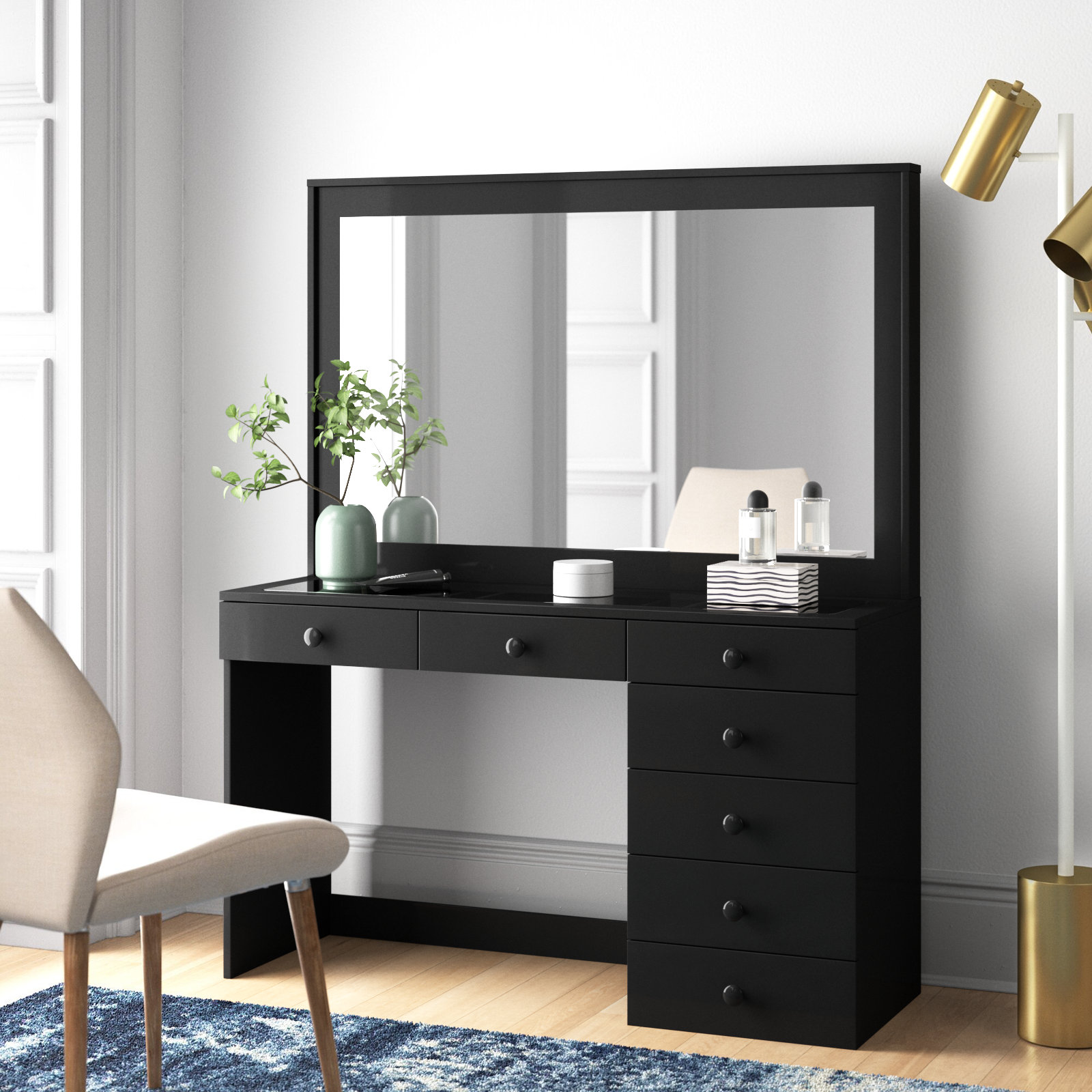 Boahaus LLC Jane Vanity with Mirror & Reviews - Wayfair Canada