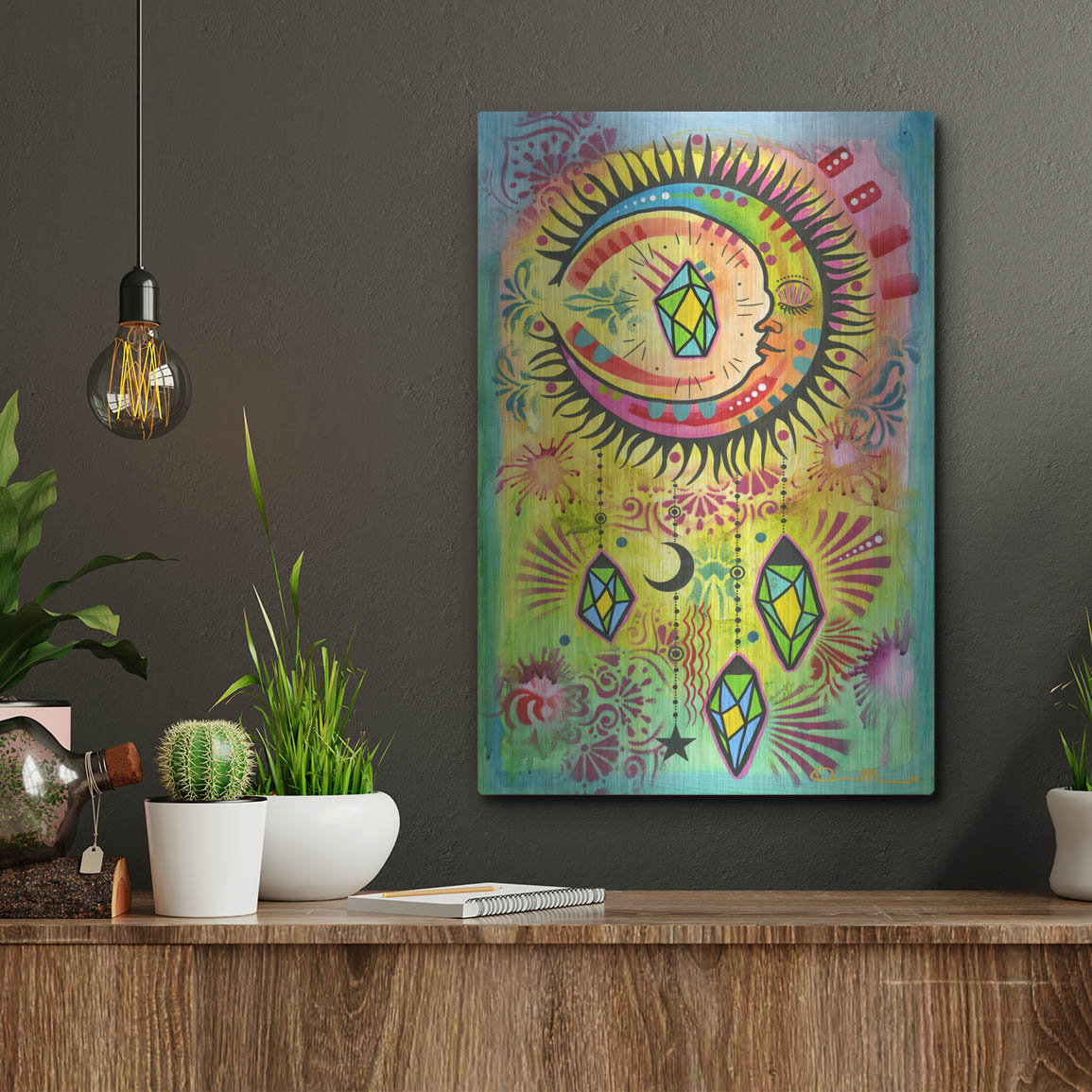 Bungalow Rose 'Cosmic Balance 2' by Dean Russo Metal Wall Art | Wayfair