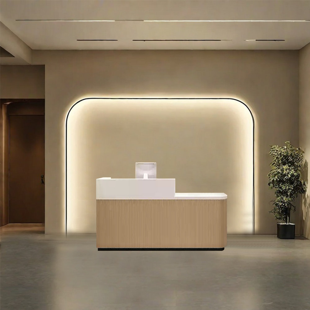 Artistic Soul XKX Premium Furniture Rectangular Modern Front Desk ...