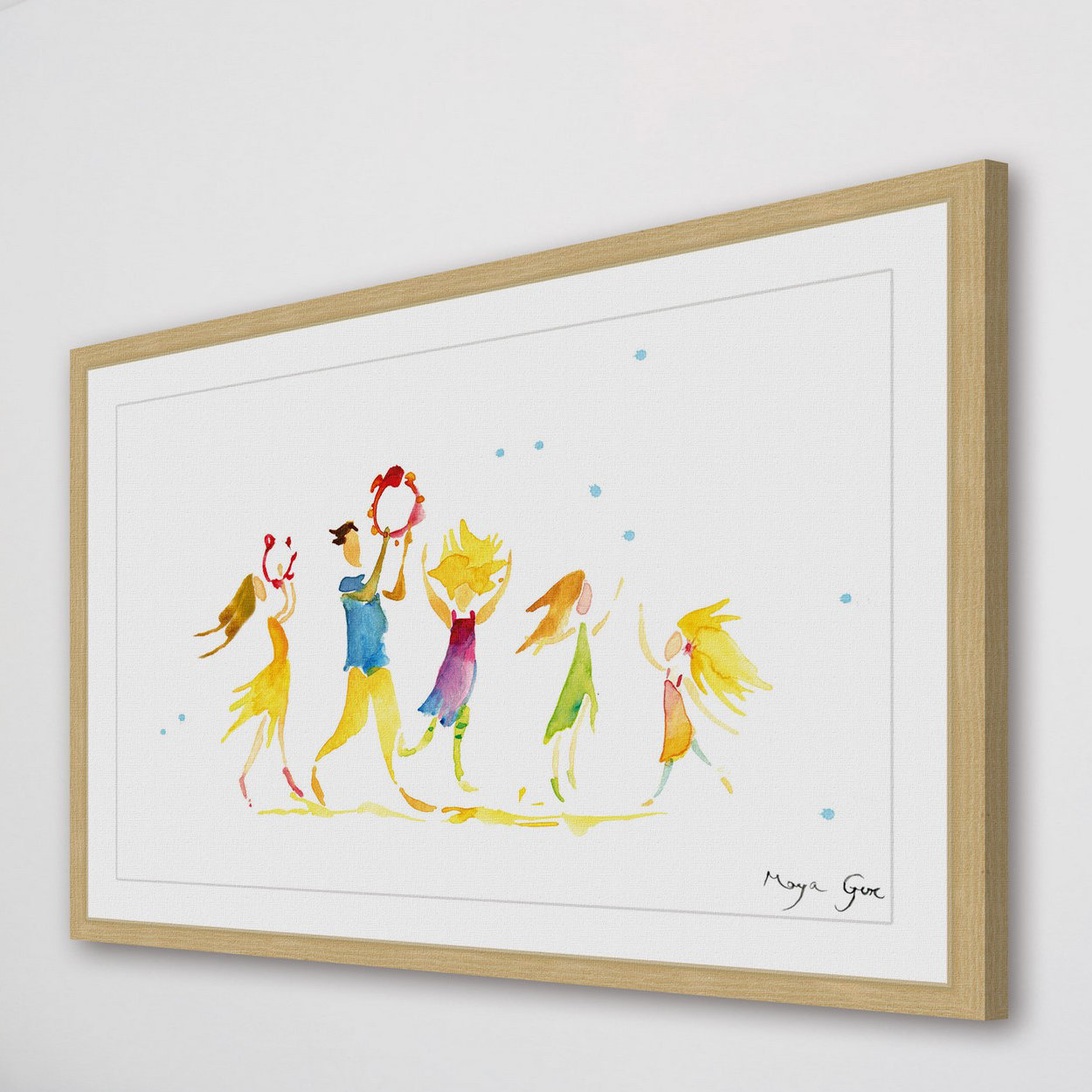 Marmont Hill 'Dancing Family' by Maya Gur Framed Print | Wayfair