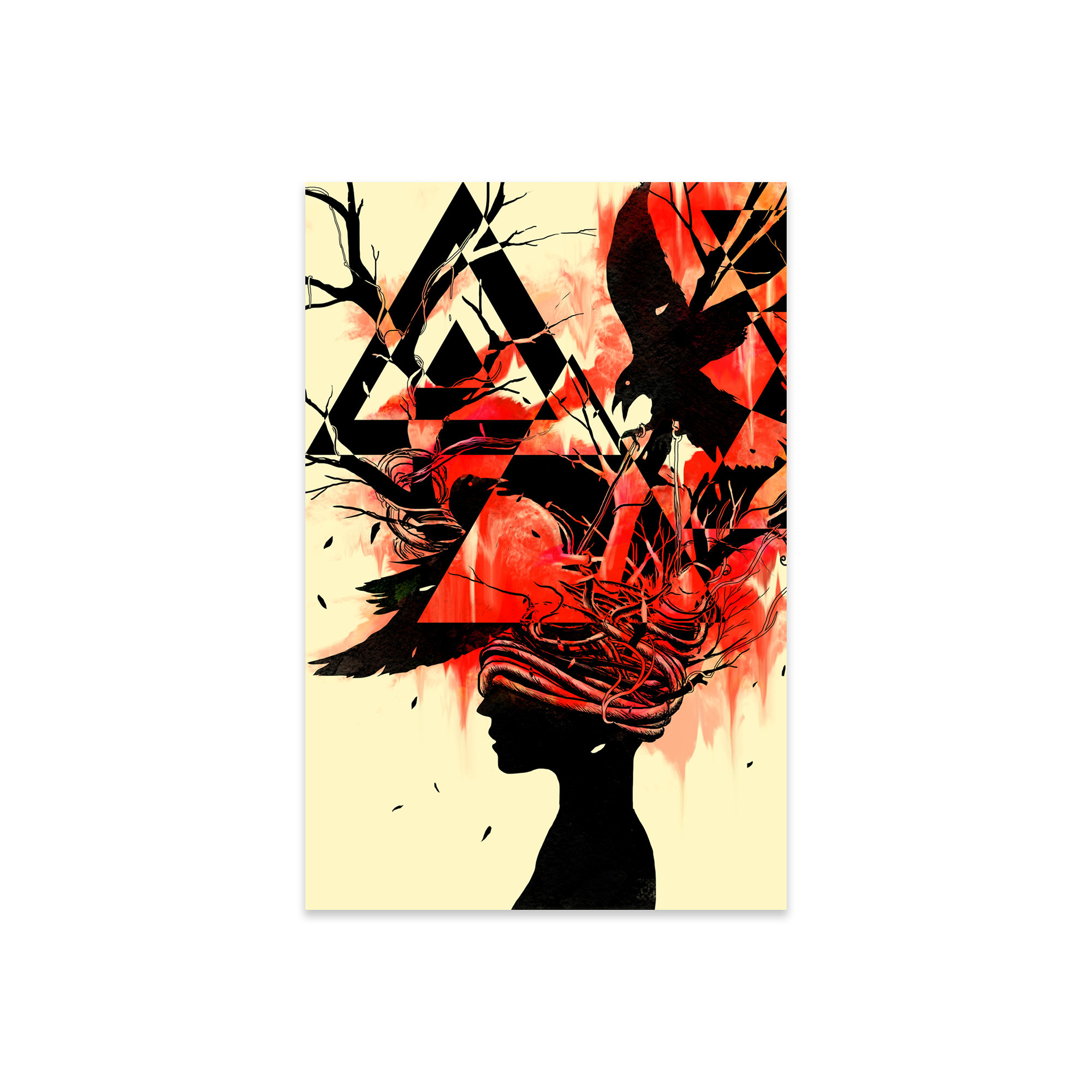 Hokku Designs Mindless On Plastic / Acrylic by Nicebleed Painting | Wayfair