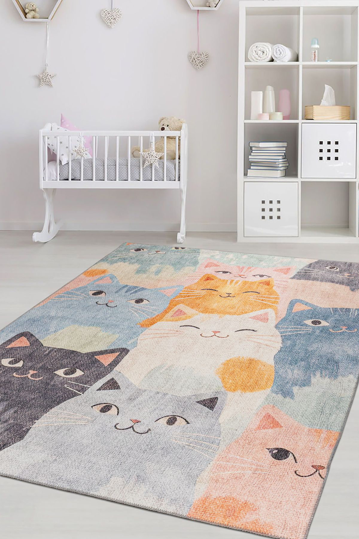 Red Barrel Studio® Cat Pattern Woven Base Decorative Kids' Room Rug ...