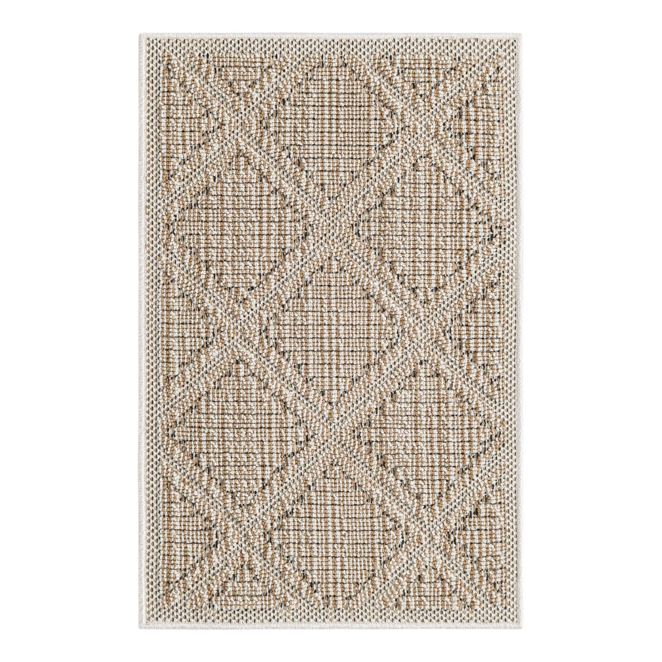 Unique Loom Geometric Machine Made Power Loom Polypropylene Plastic ...