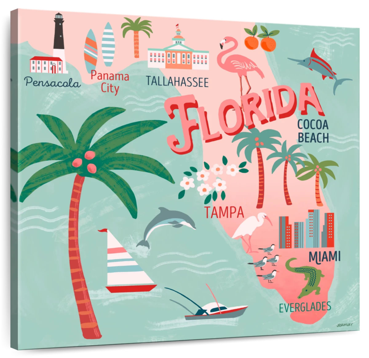 Trinx State Maps - Florida Attractions - Wayfair Canada