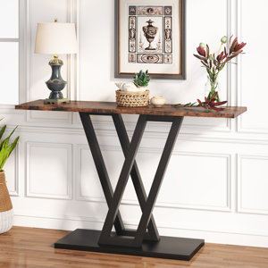 X & Cross Leg Console Tables You'll Love | Wayfair
