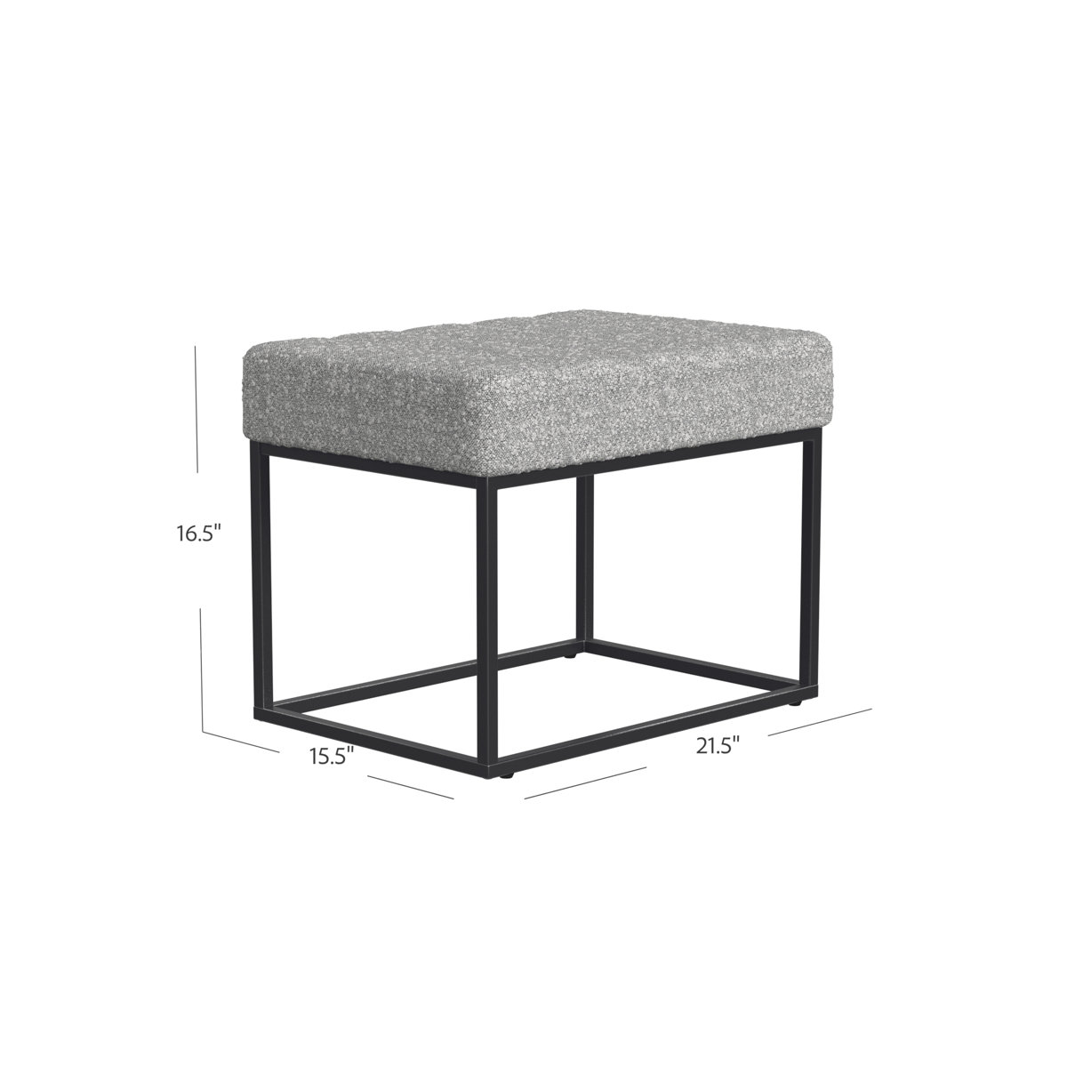 Homepop Theodore Small Ottoman | Wayfair