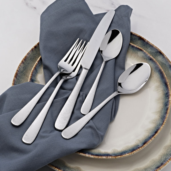 Mikasa Declan 20-Piece 18/10 Stainless Steel Flatware Set, Service For ...
