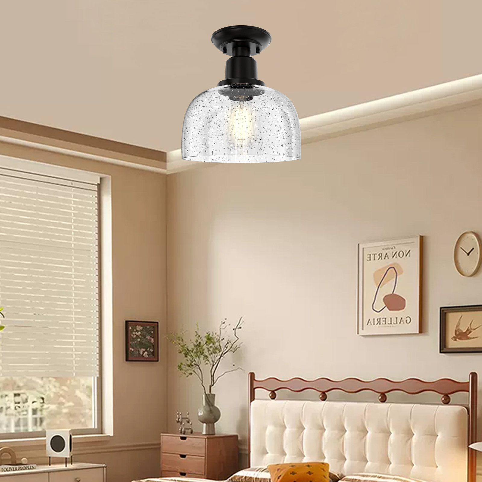 Breakwater Bay Semi-Recessed Ceiling Lights, Modern Lamps, Glass Shades ...