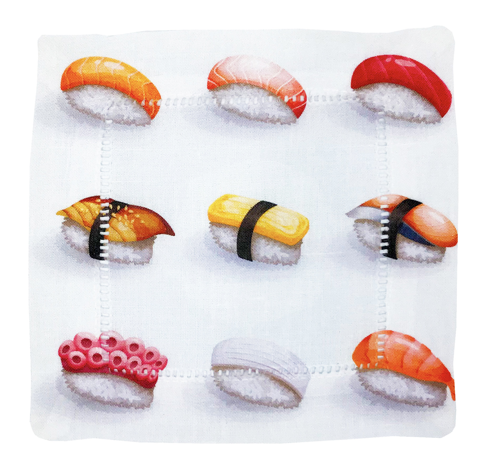 Nicolette Mayer SUSHI TOWN 6X6 HEMSTITCH COCKTAIL - Wayfair Canada