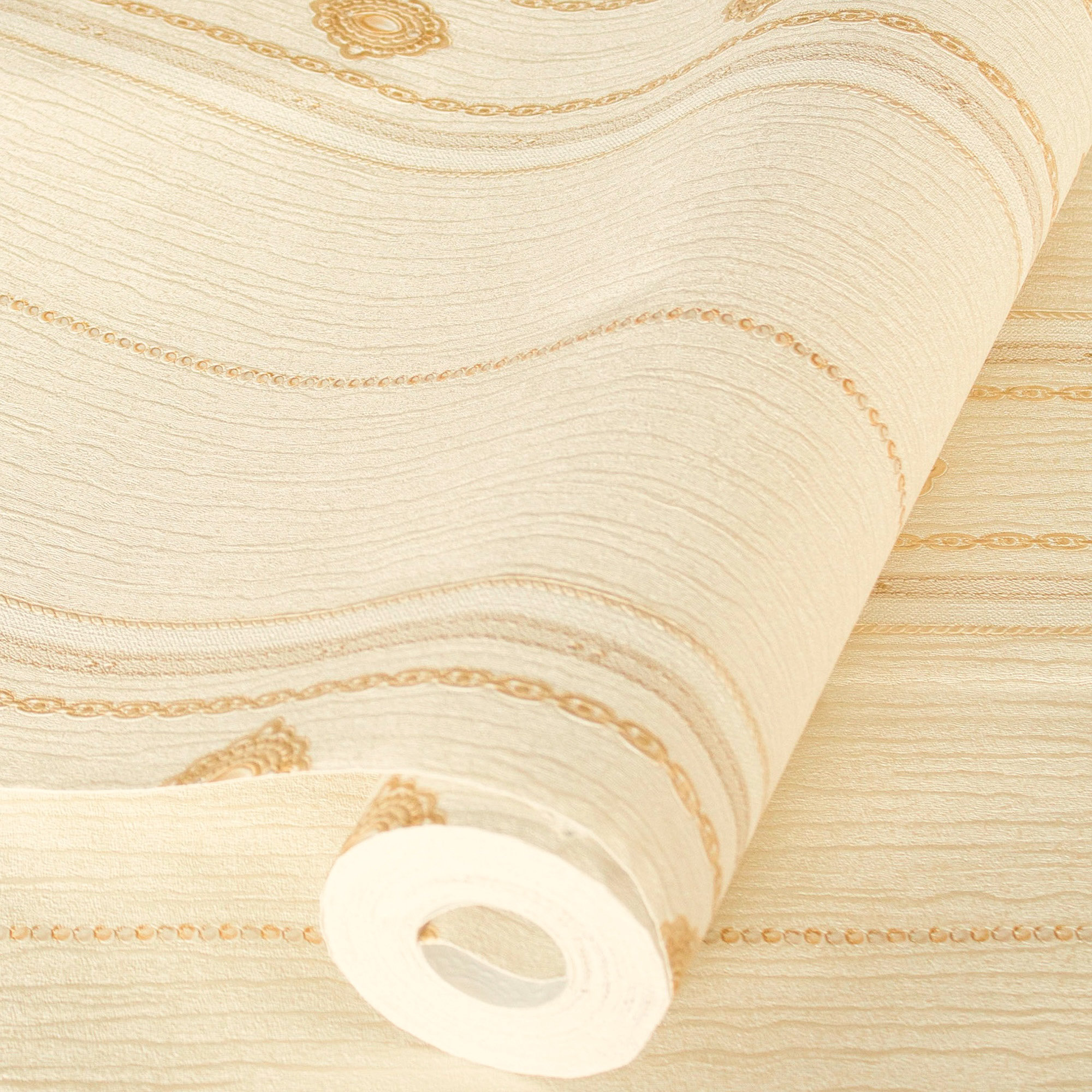 House of Hampton® Decorative Jamaira Embossed Wallpaper, Boho Art Deco Ornate Home Wall Decor ...