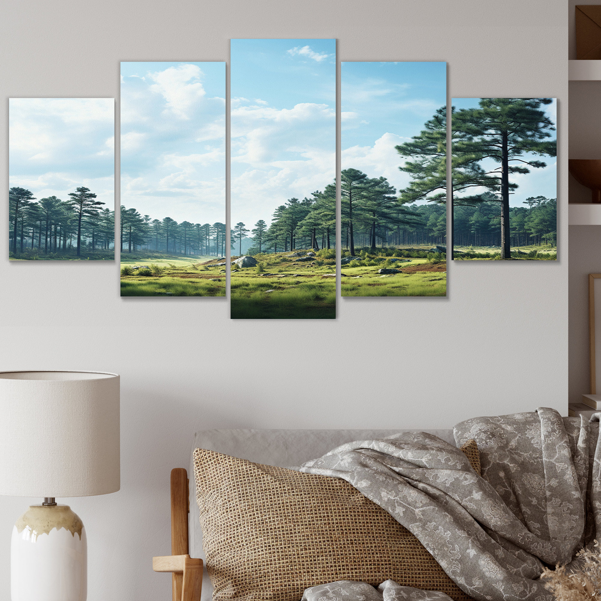 Millwood Pines Pine Tree Whispering Breezes - Tree Pine Wall Art Print ...