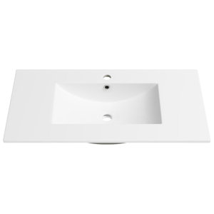 Eridanus Tucson 36" W x 18.25" D Vitreous China Rectangular Single ...