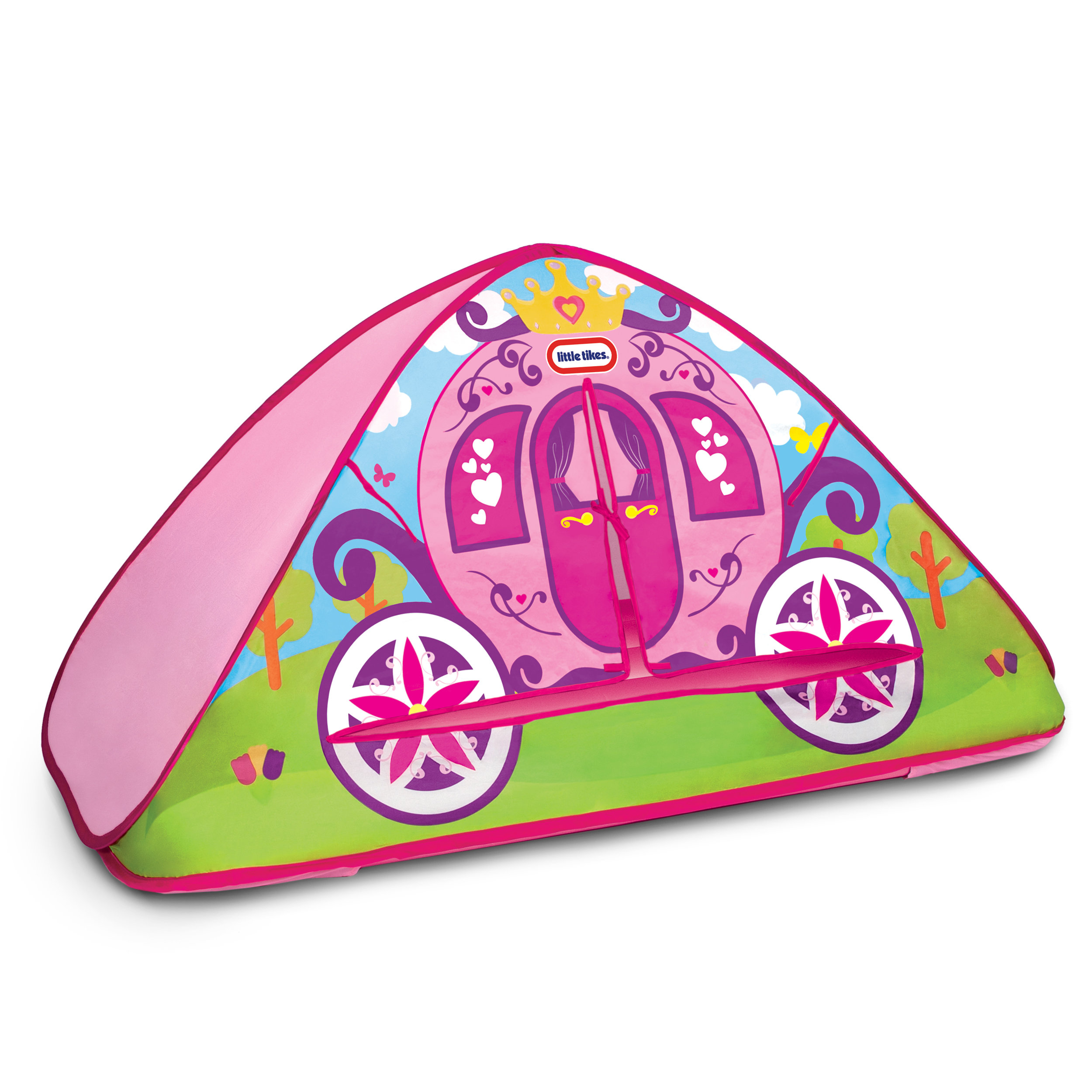 Little Tikes Enchanted Princess Carriage 3-In-1 Bed, Tent, & Ball Pit ...