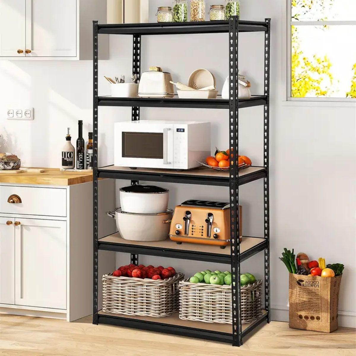 Rebrilliant Household Storage Rack, Adjustable Display Rack, Basement ...